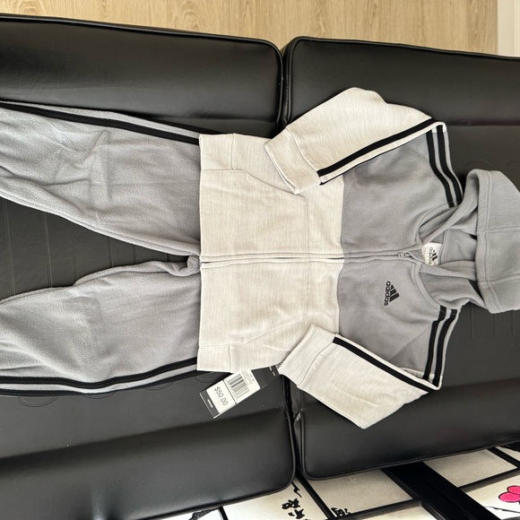adidas | Matching Sets | Adidas Kids Gray One Piece Tracksuit | Poshmark